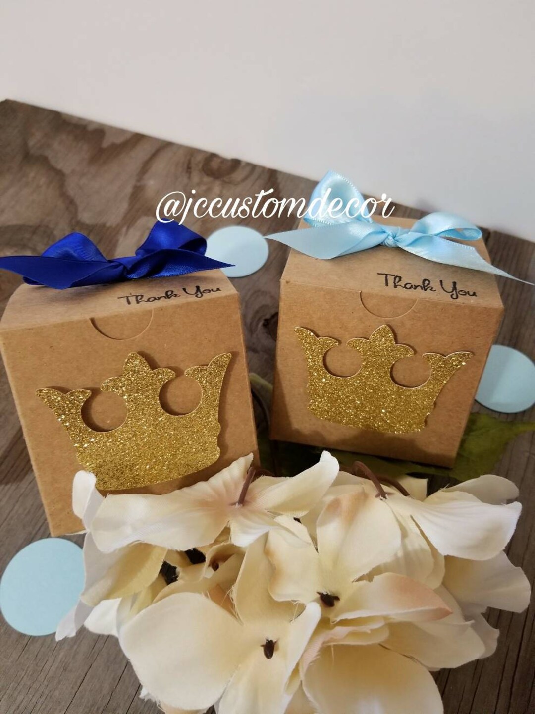 Crown Prince Favor Box-royal Prince Baby Shower Birthday Favor Box ...