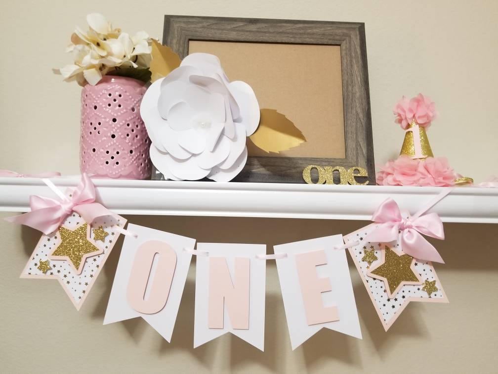 One Twinkle Little Star Banner-one Star Boy Girl Banner-twinkle Star ...