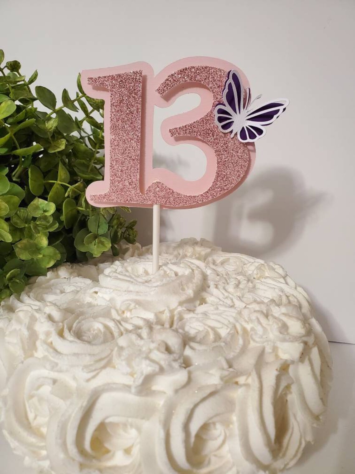 13 butterfly girl banner-Thirteen birthday butterflies | Etsy