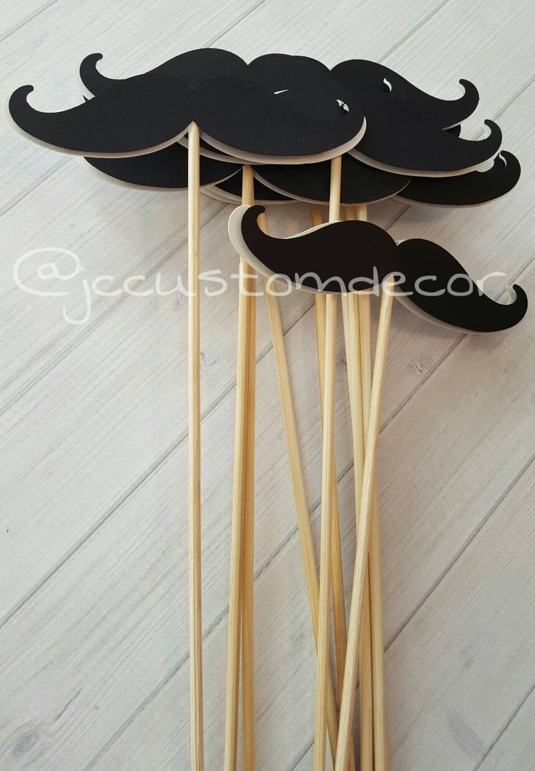 Mustache Centerpiece-mustache on A Stick-little Man Baby - Etsy