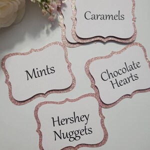 Candy Sweet Table Tags-dessert Table Cards-dessert Table Tags-candy ...