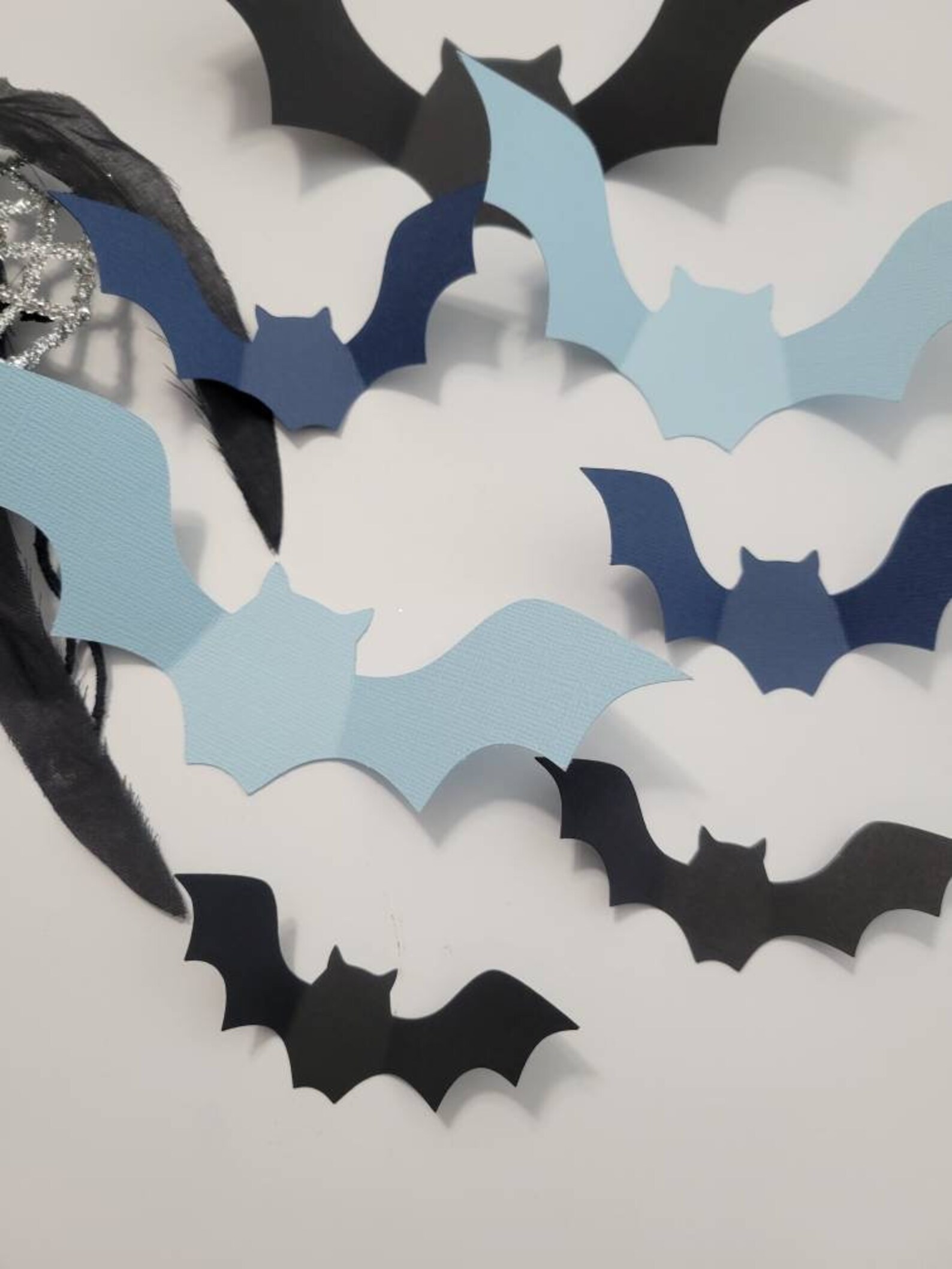 Cute Halloween Bats Wall Decor-3d Paper Wall Bats-pink Black - Etsy