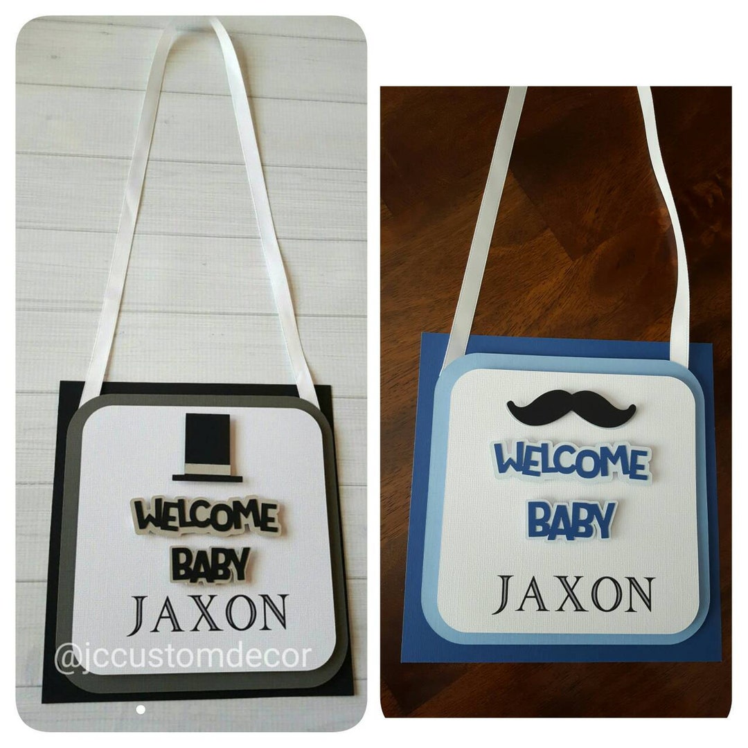 Little Man Welcome Door Sign-little Man Sign-welcome Baby Door - Etsy