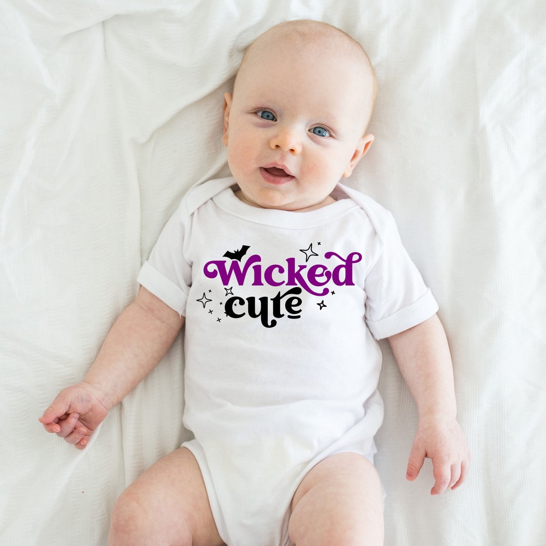 Wicked Cute Halloween Onesie-wicked Baby Onesie-wicked Cute Halloween ...