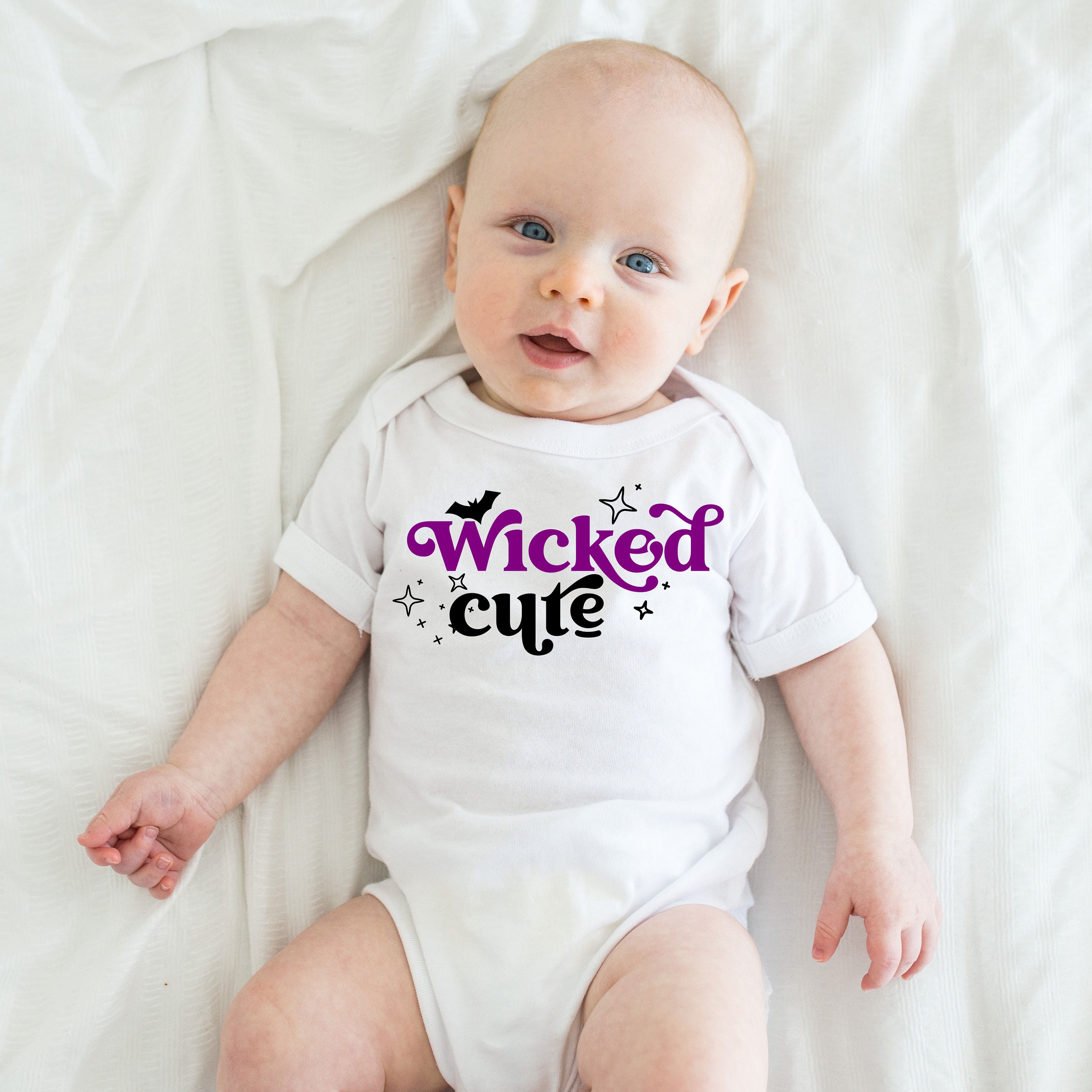 Wicked Cute Halloween Onesie-wicked Baby Onesie-wicked Cute - Etsy