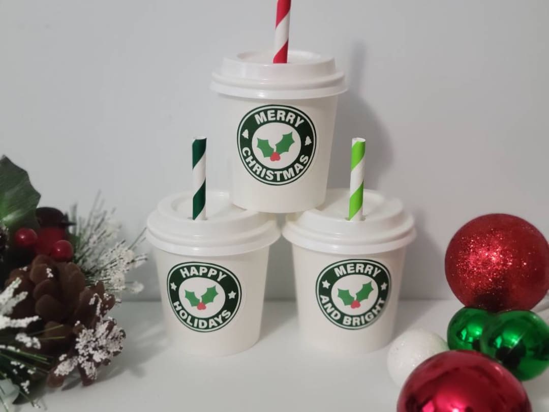 Holiday Christmas Mini Coffee Paper Cups-christmas Mini Coffee Cups ...