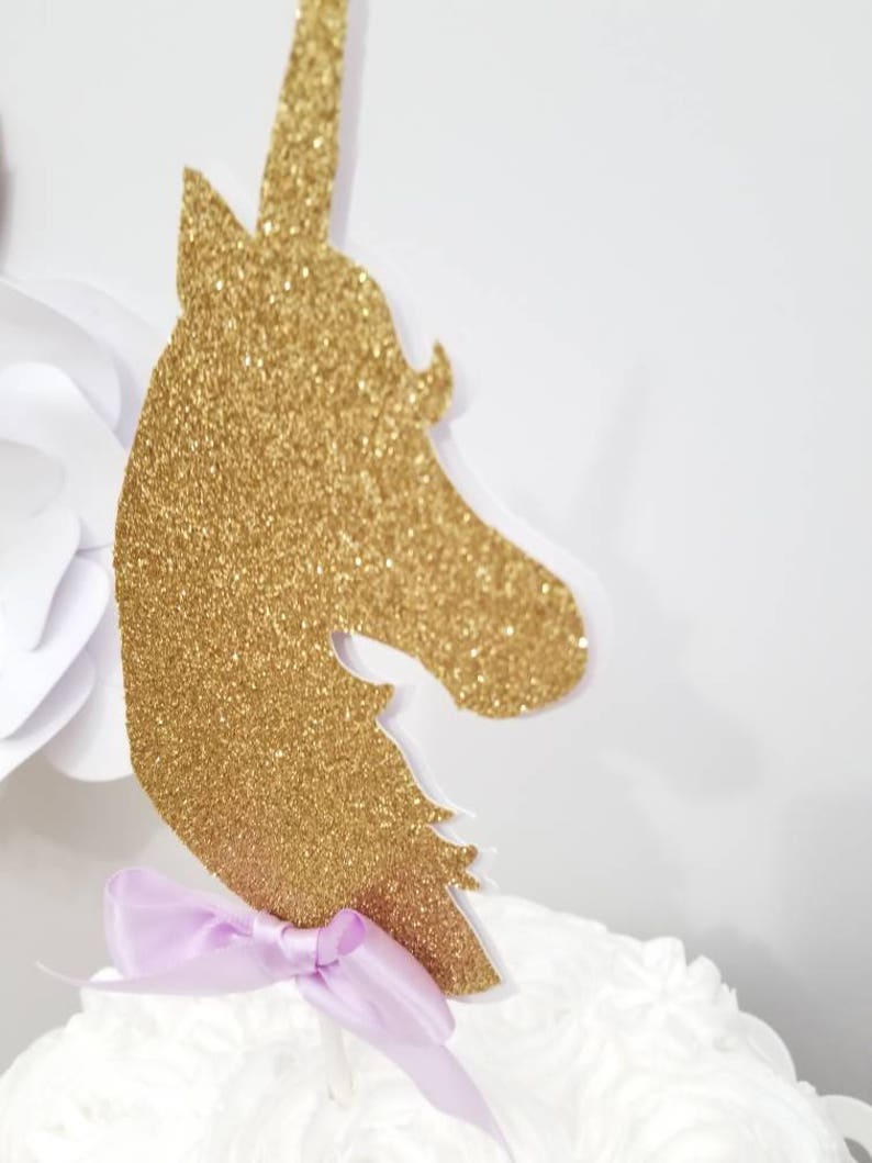 Unicorn Cake Topper-unicorn Head Cake Topper-unicorn Theme - Etsy