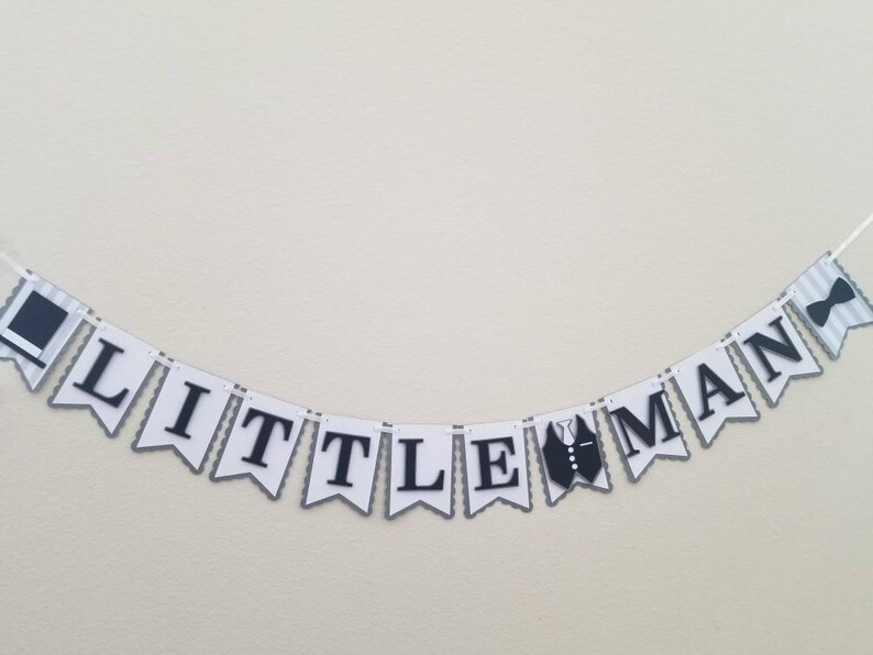 Little Man Banner-little Man Baby Shower Banner-little Man Birthday ...