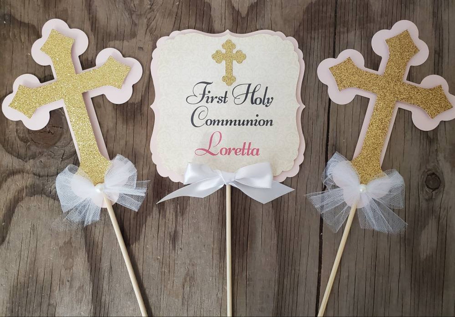First Communion Girl Centerpiece-first Communion Centerpiece-first ...
