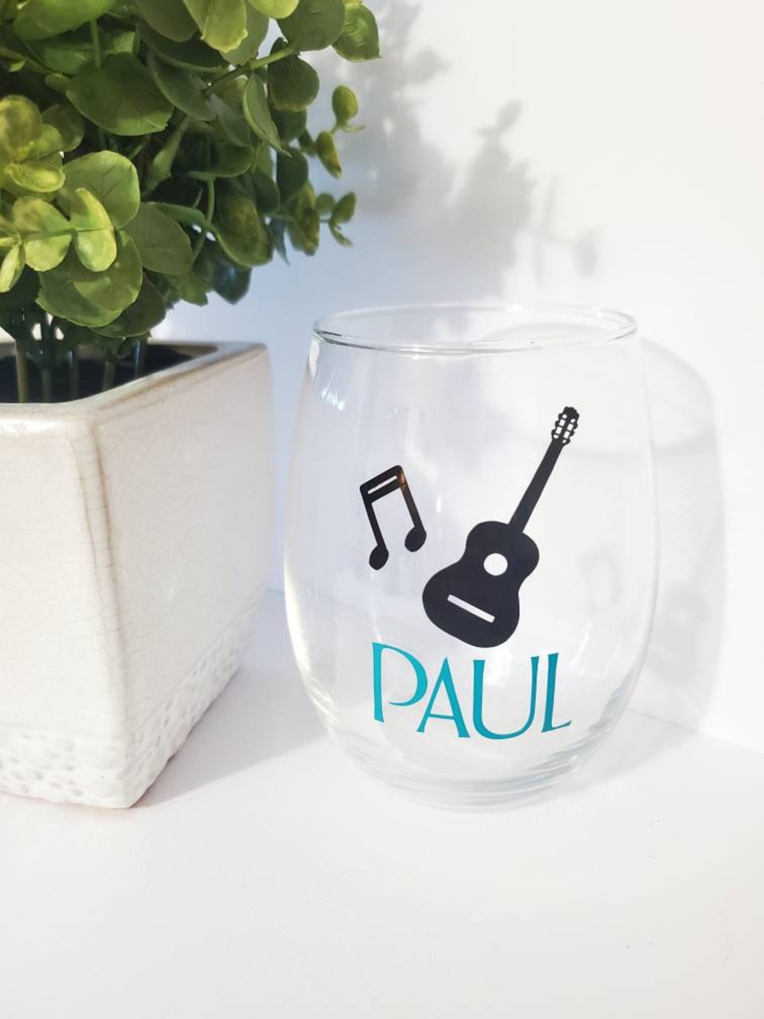 Musician Guitar Wine Glass-music Note Wine Glass-guitar Wine Glass ...