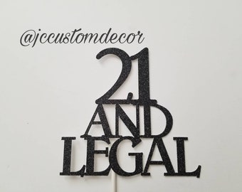 21 Cake Topper - Etsy