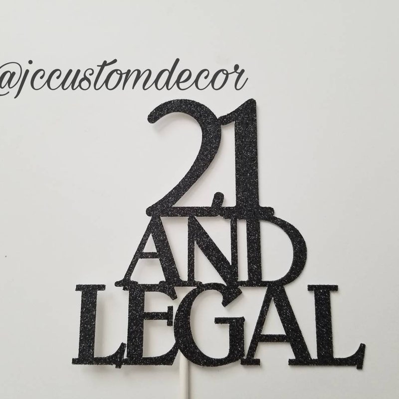 21 Cake Topper - Etsy