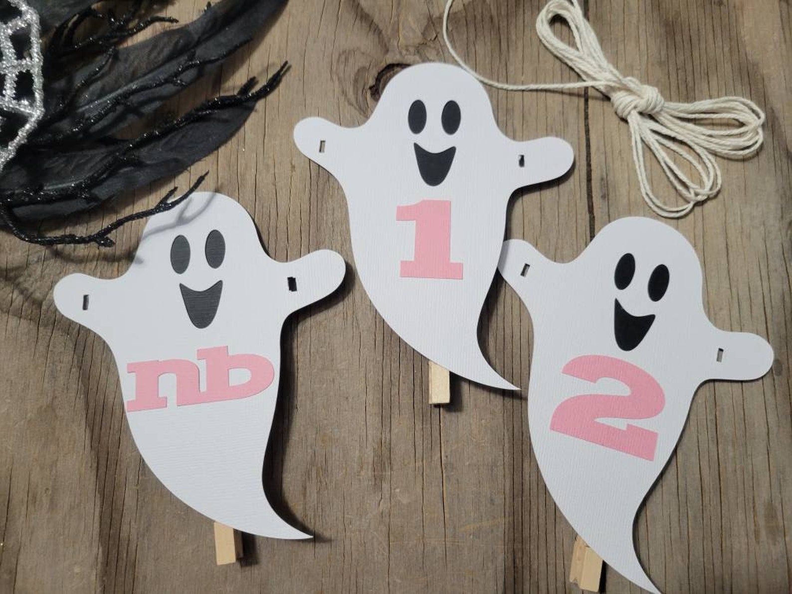 Ghost Monthly Milestone Banner-halloween Theme Milestone - Etsy