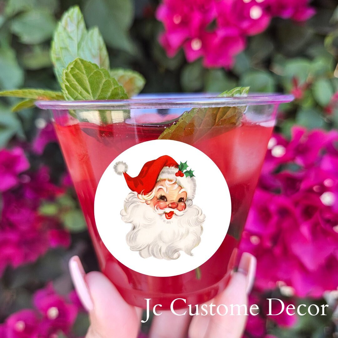 Festive Santa Holiday Party Cups-santa Company Christmas Party Cups ...