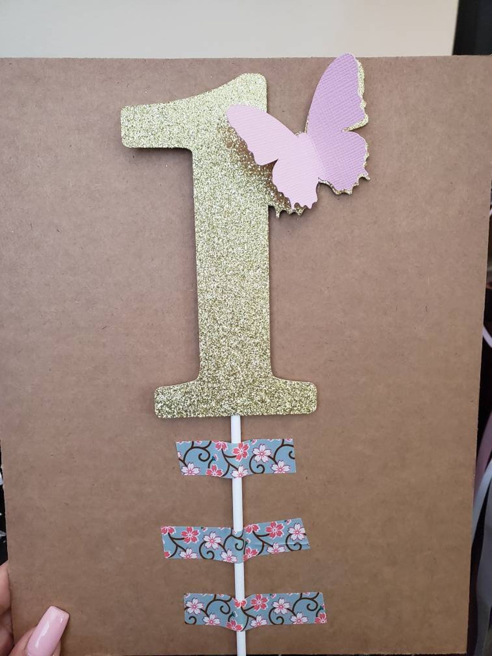 One Butterfly cake topper-one girl cake topper-1 butterfly | Etsy