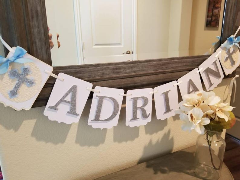 Lavender Girl Baptism Banner Girl Banner-baptism - Etsy