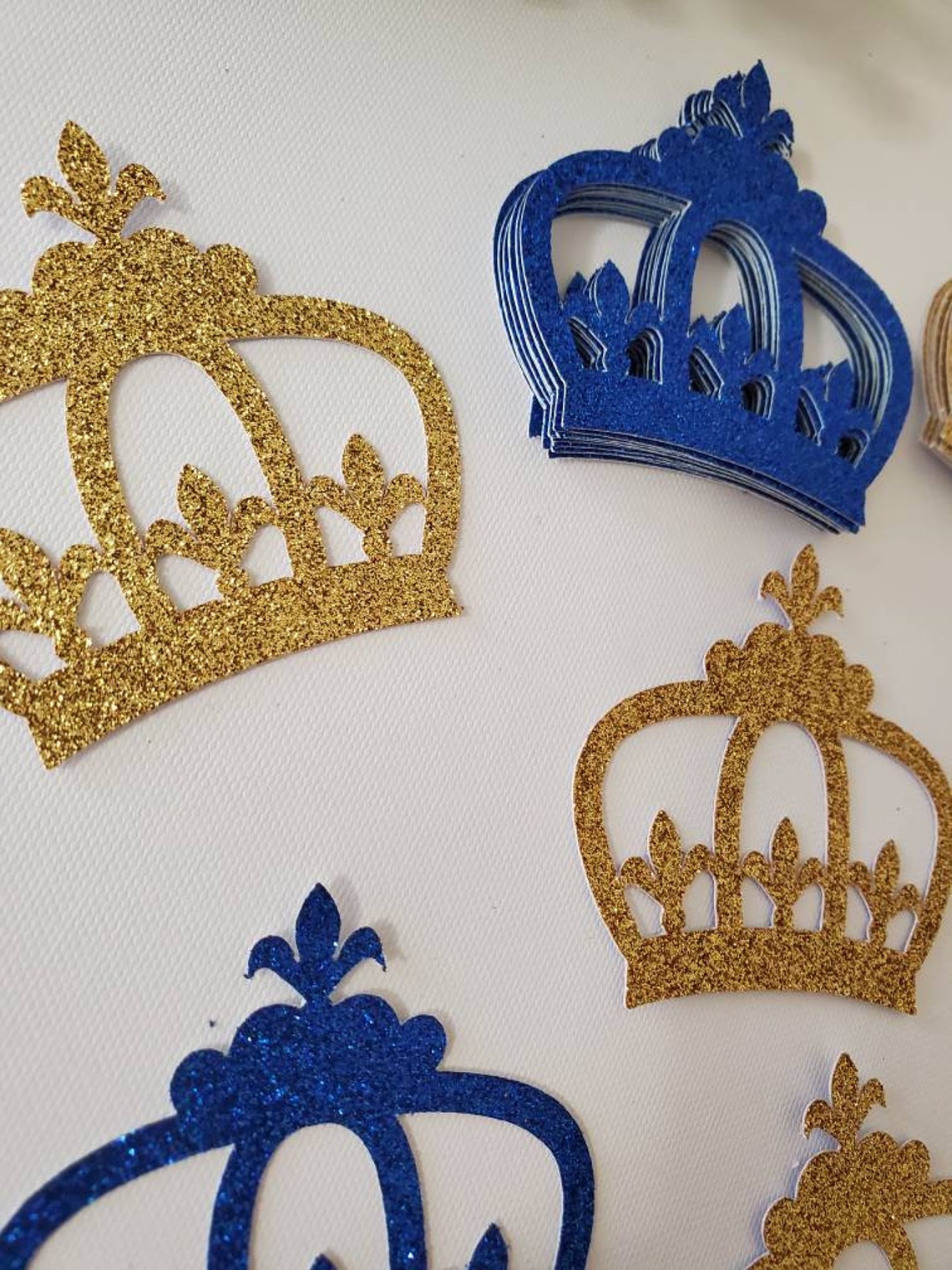 Royal Prince Glitter Crown Diecuts-prince Crown DIY Diecuts-dyi Crown ...