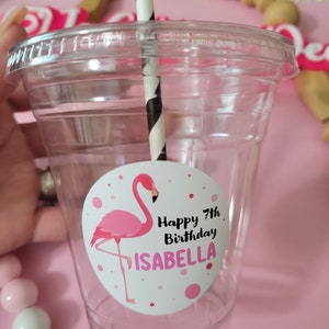 Flamingo Birthday Party Cups-flamingo Birthday Plastic Cups-flamingo ...