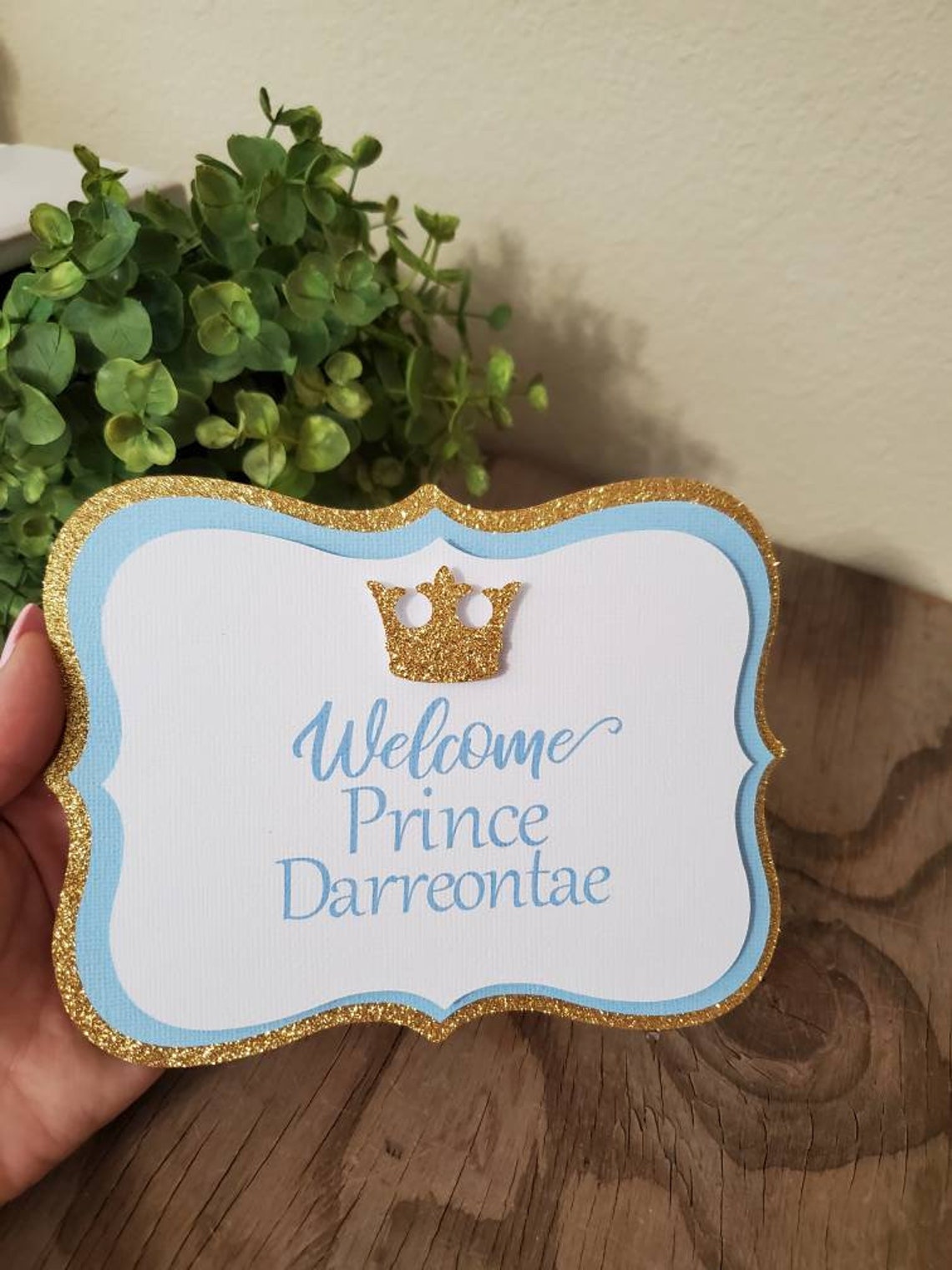 Prince Baby Theme Diaper Cake Tag Sign-royal Diaper Cake Tag - Etsy