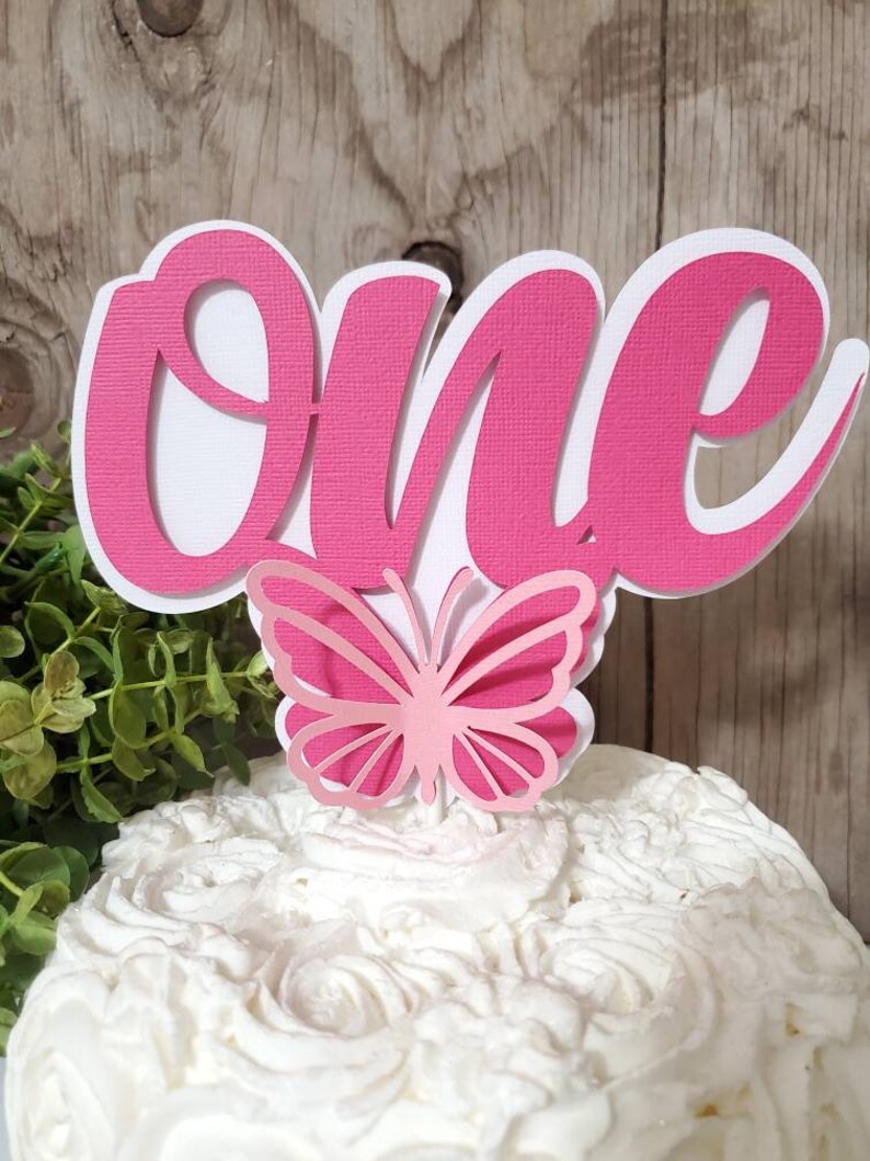 Onebutterfly Cake Topper-1st Birthday Butterfly Topper-one | Etsy