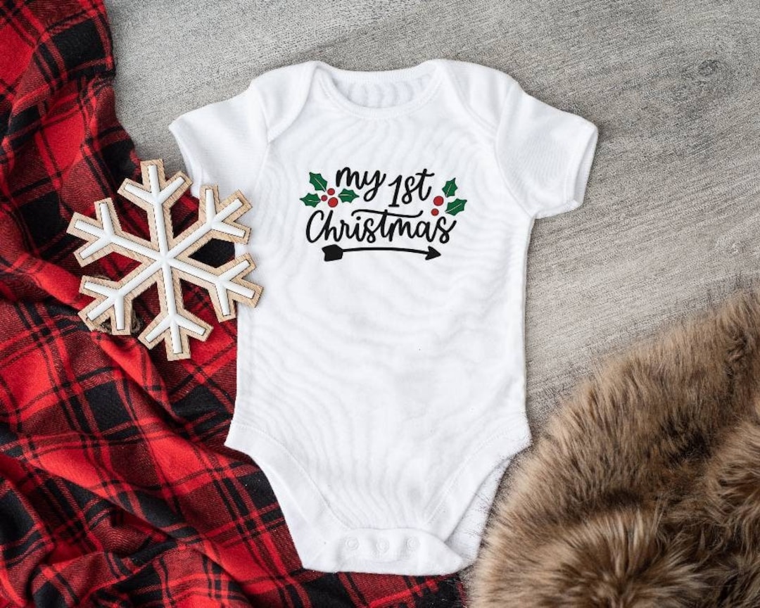 My First Christmas Onesie-baby 1st Christmas Onesie-first Christmas ...