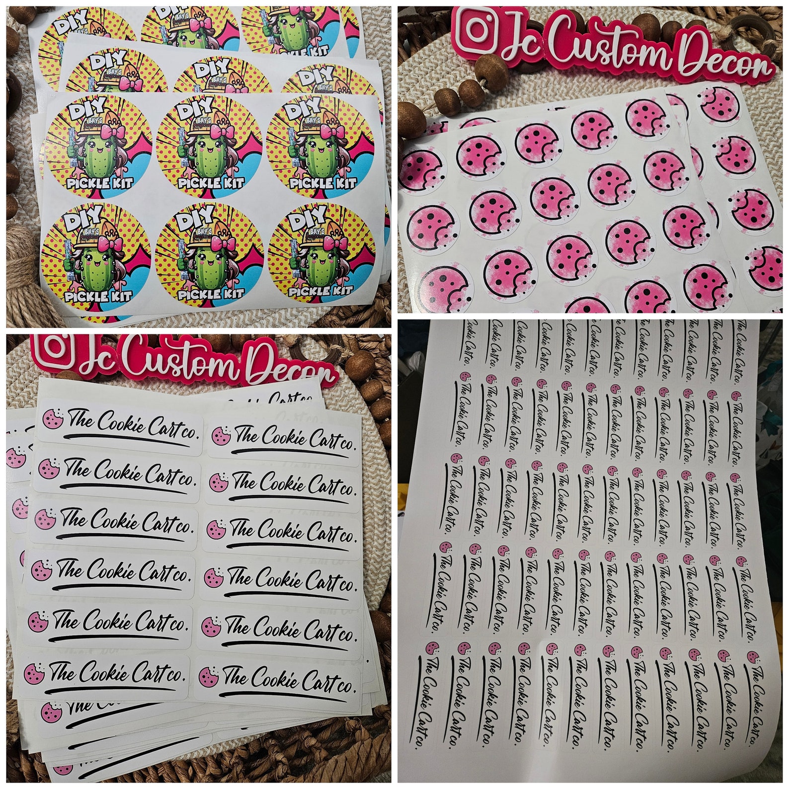 Custom Vendor Small Business Vinyl Decals-food Drink Marketplace Vendor ...
