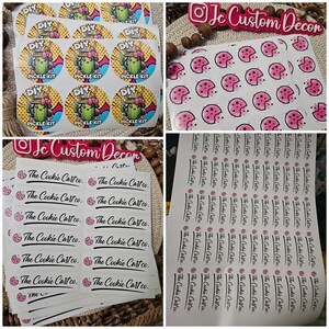 Custom Vendor Small Business Vinyl Decals-food Drink Marketplace Vendor ...