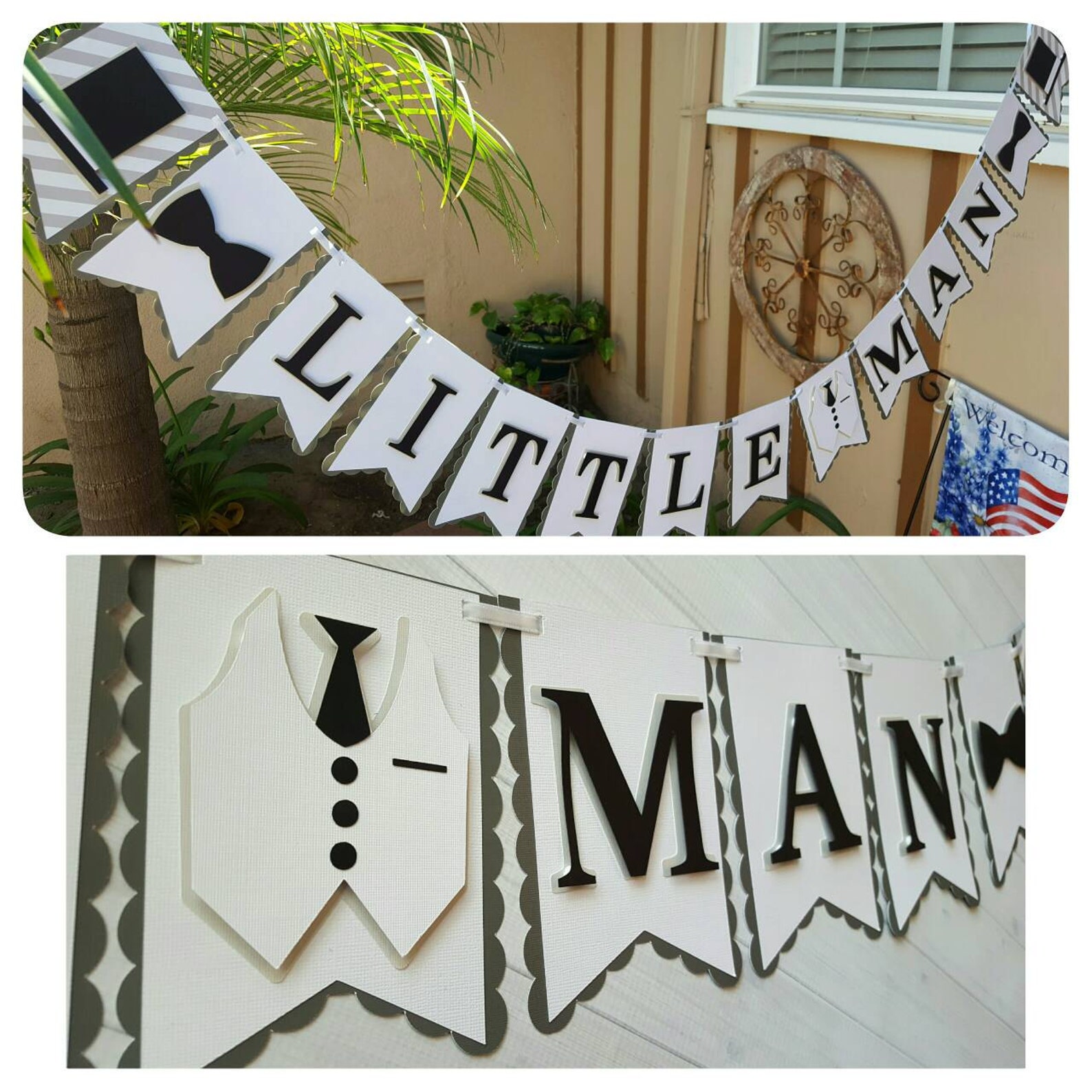 Little Man Banner-little Man Baby Shower Banner-little Man Birthday ...
