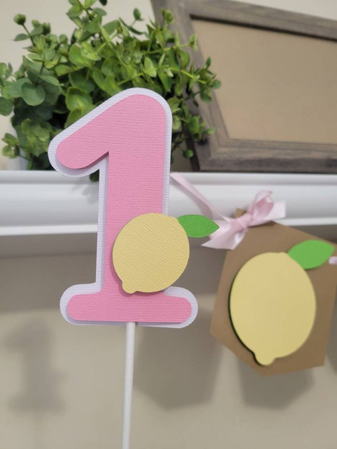 One Lemon Cake Topper-pink Lemon Cake Topper-lemonade Cake Topper-lemon ...