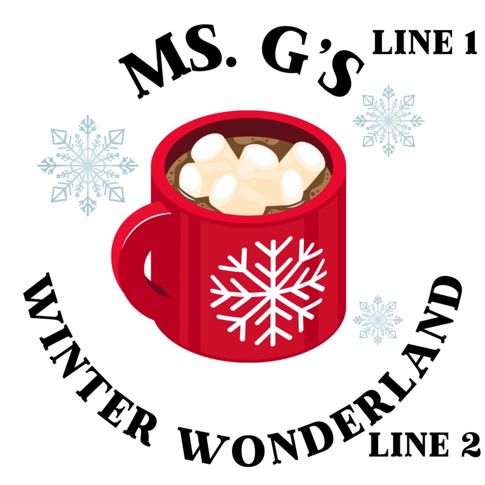 Hot Cocoa Bar Classroom Teacher Personalized Party Paper Cups-hot ...