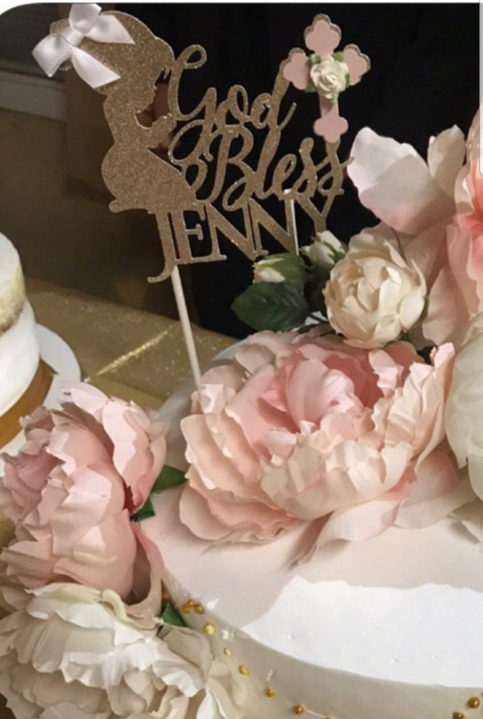 Praying Little Girl cake topper-Praying Girl God Bless Cake | Etsy