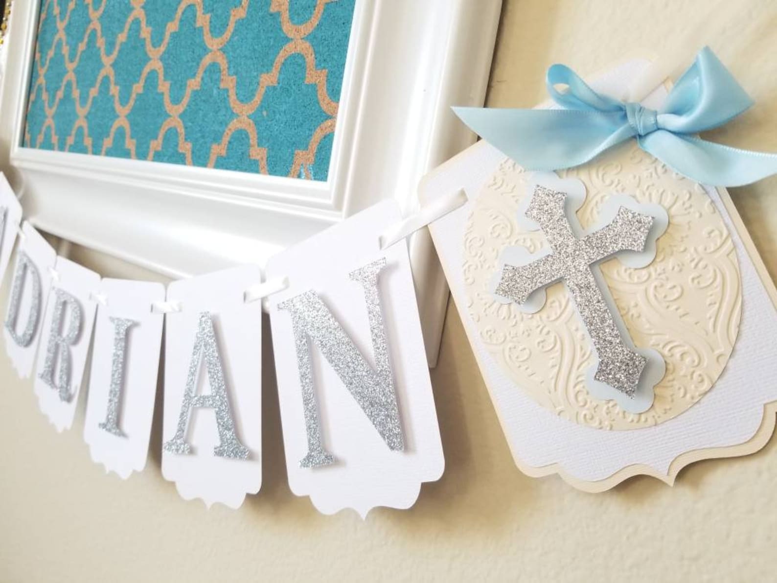 Lavender Girl Baptism Banner Girl Banner-baptism | Etsy