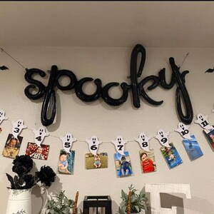 Ghost Monthly Milestone Banner-halloween Theme Milestone Monthly Banner ...