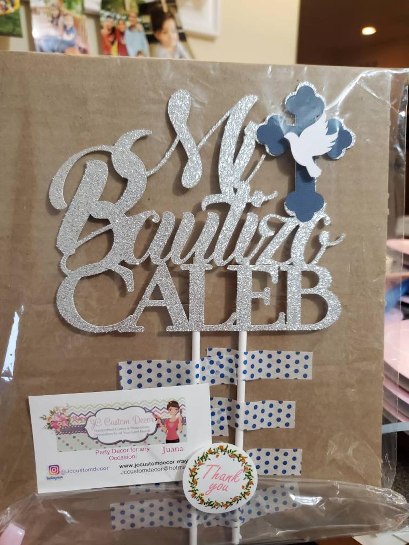 Mi Bautizo Cake Topper-mi Bautizo Topper-mi Bautizo-mi Bautizo - Etsy