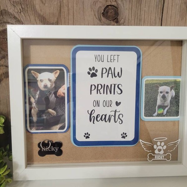 Dog Memory Shadow Box Svg - Etsy