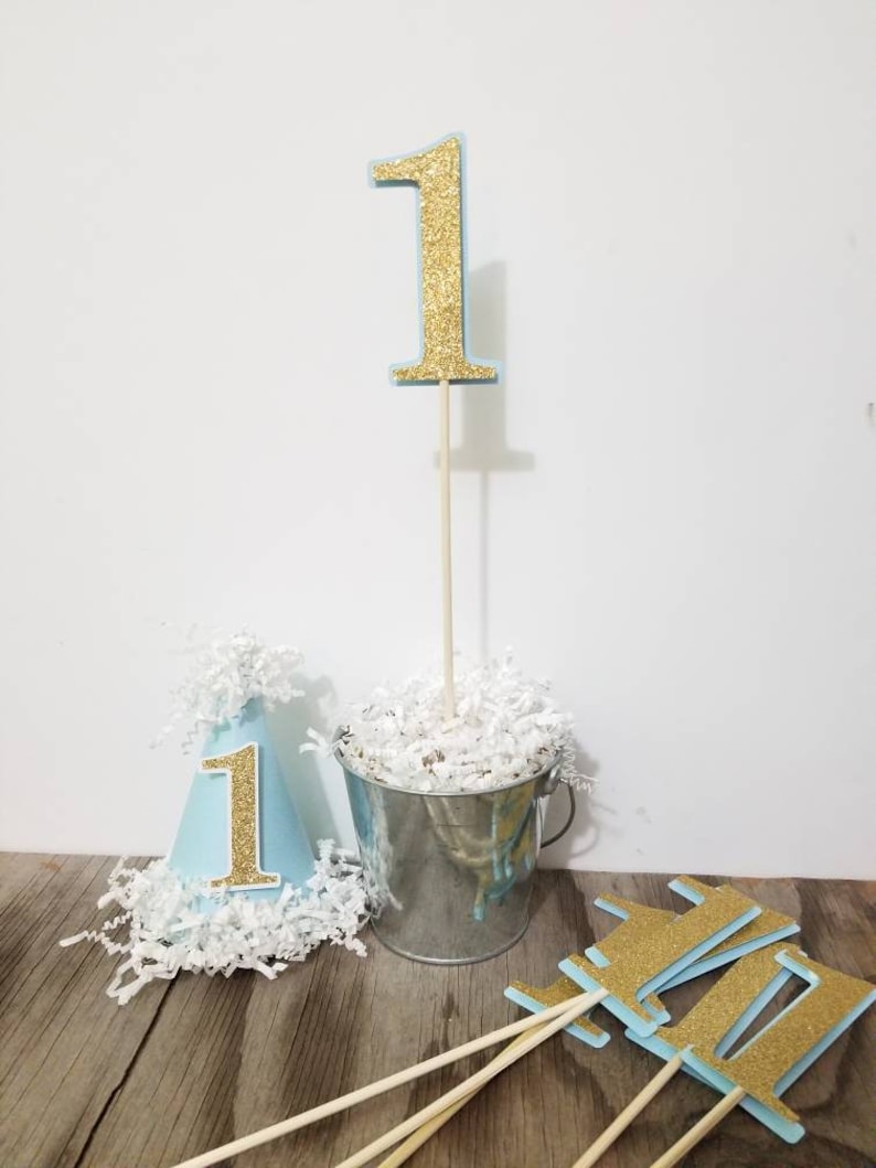 One Girl Boy Centerpiece-1st Birthday Centerpiece-first Birthday Boy ...