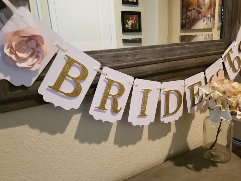 Bride to Be Banner-bride to Be Flower Banner-miss to Mrs Banner-wedding ...