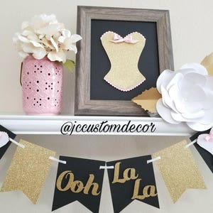 Ooh La La Bachelorette Banner-ooh La La Banner-corset Bachelorette ...