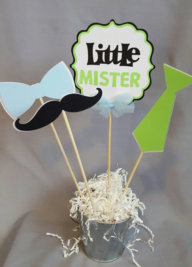 Little Mister Centerpiece-little Mister Baby Shower - Etsy