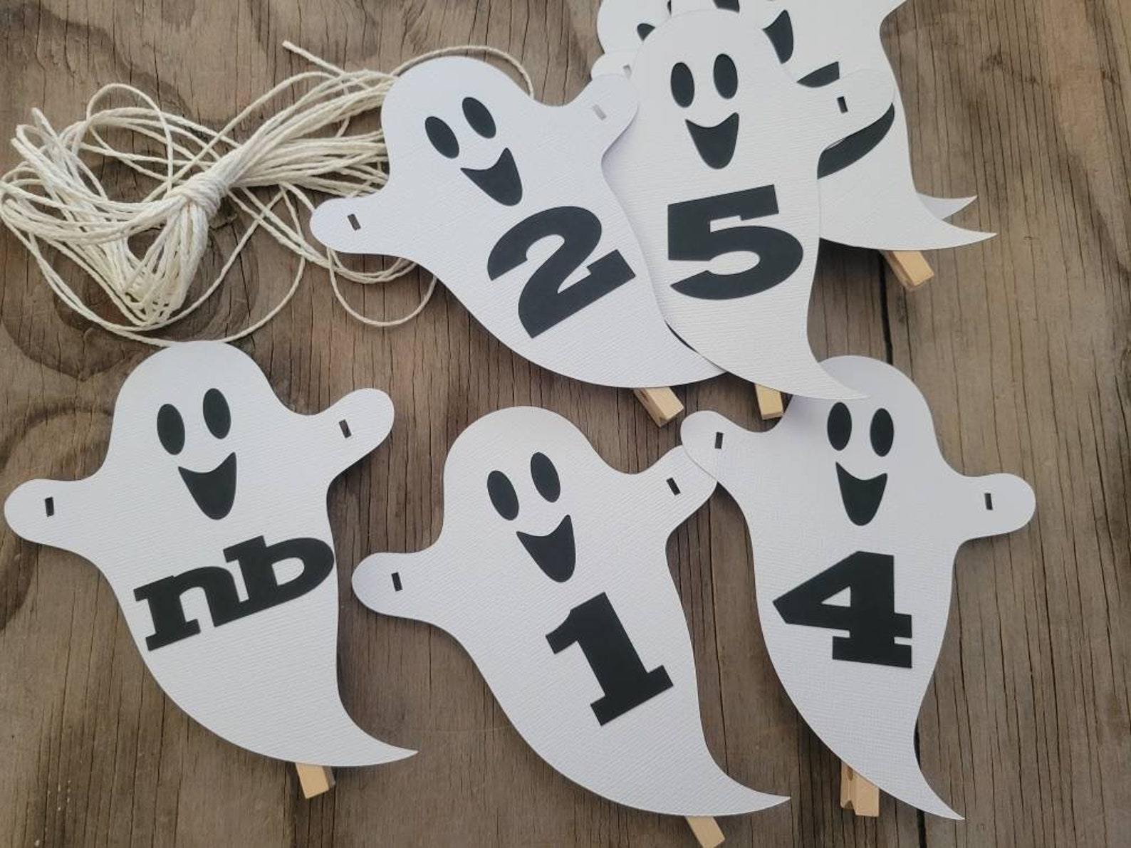 Ghost Monthly Milestone Banner-halloween Theme Milestone - Etsy