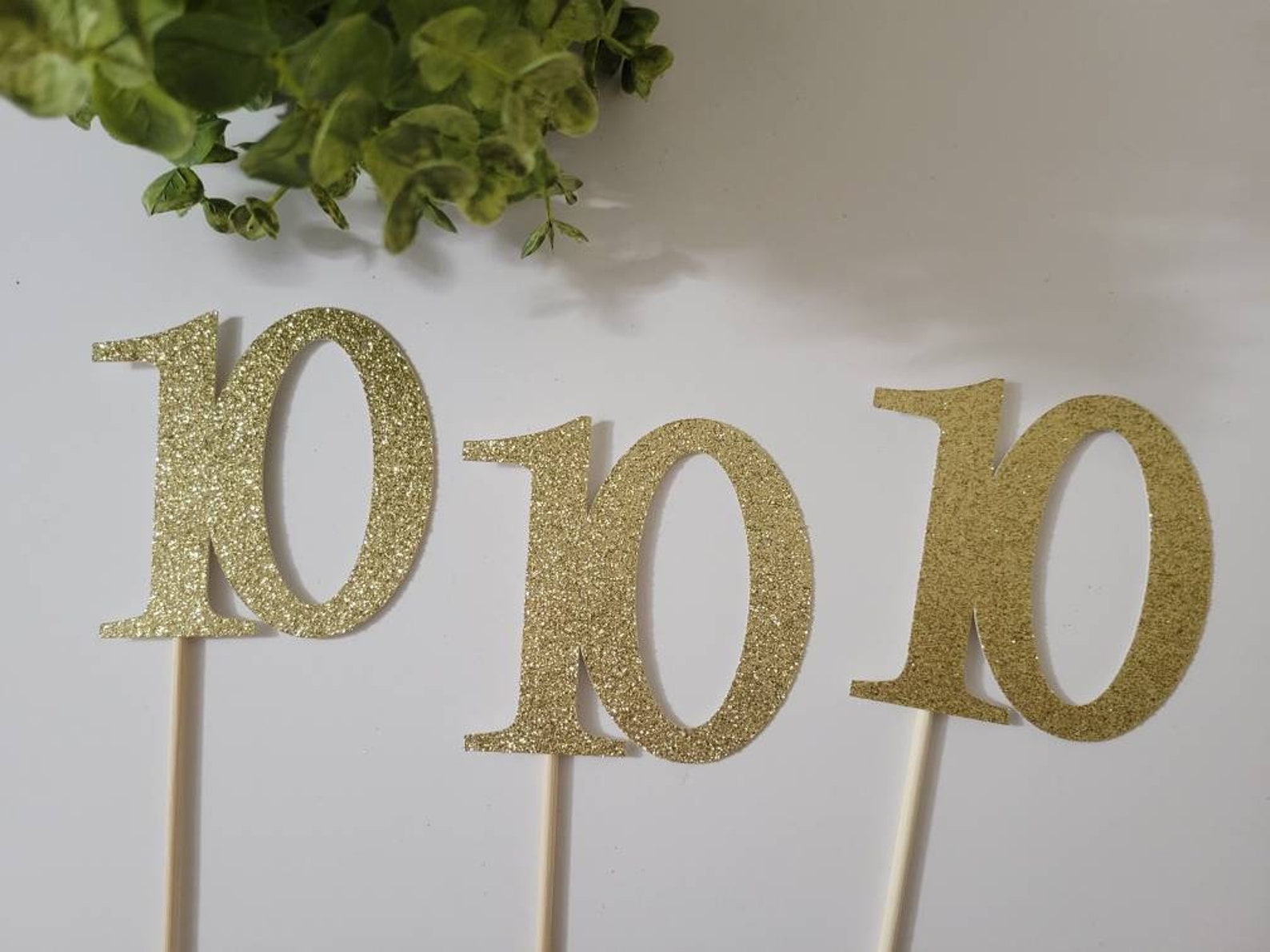 10th Birthday Centerpiece-any Age Number Centerpiece-10 Number - Etsy