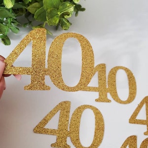 40th Birthday Confetti-age 40 Table Confetti-any Age Confetti-age ...
