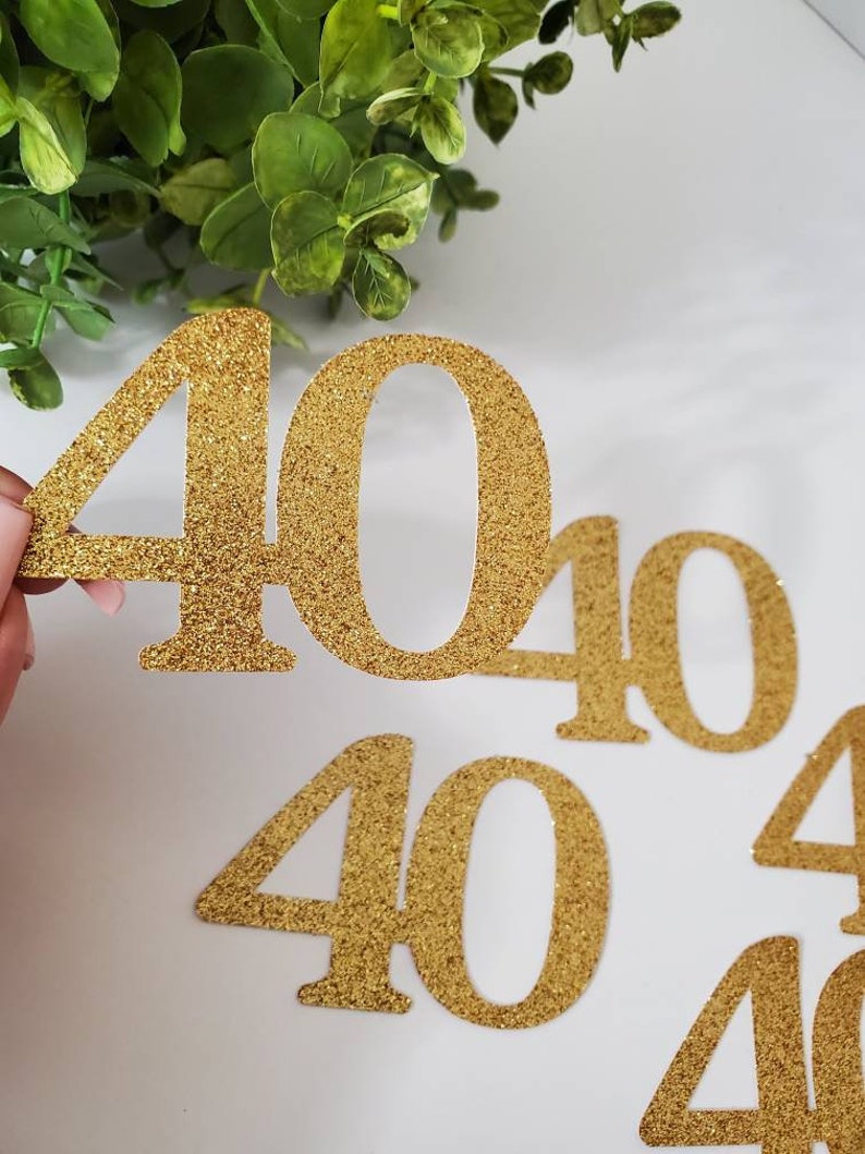 40th Birthday Confetti-age 40 Table Confetti-any Age - Etsy
