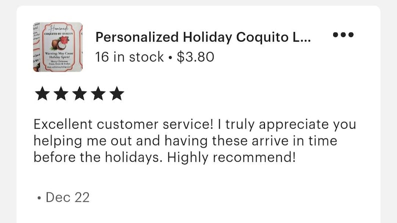 Personalized Holiday Coquito Labels-coquito Decals-coquito Bottle ...