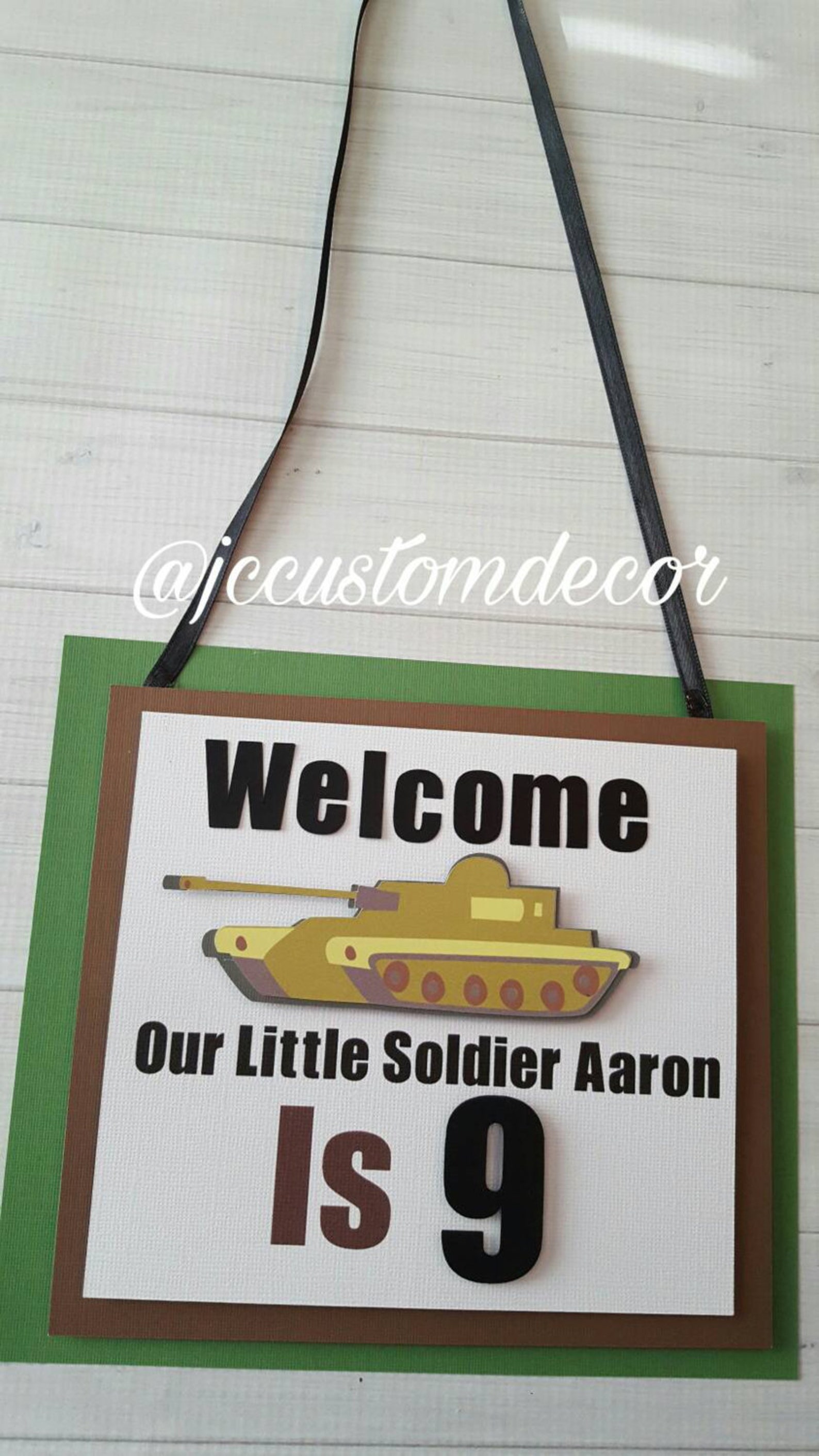 Military Birthday Door Sign Military Party Door Sign Army | Etsy