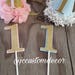 One Gold Silver Cake Topper-one Cake Topper-first Birthday Boy Girl ...