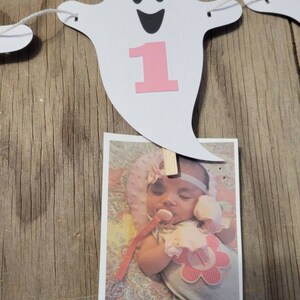 Ghost Monthly Milestone Banner-halloween Theme Milestone Monthly Banner ...