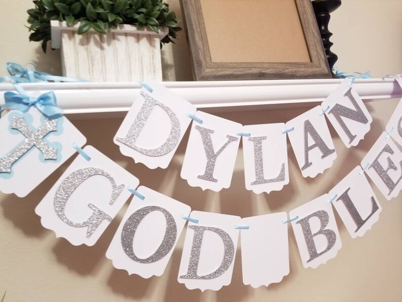 Baptism Boy Girl Banner-baptism Banner-baptism Decorations-first ...