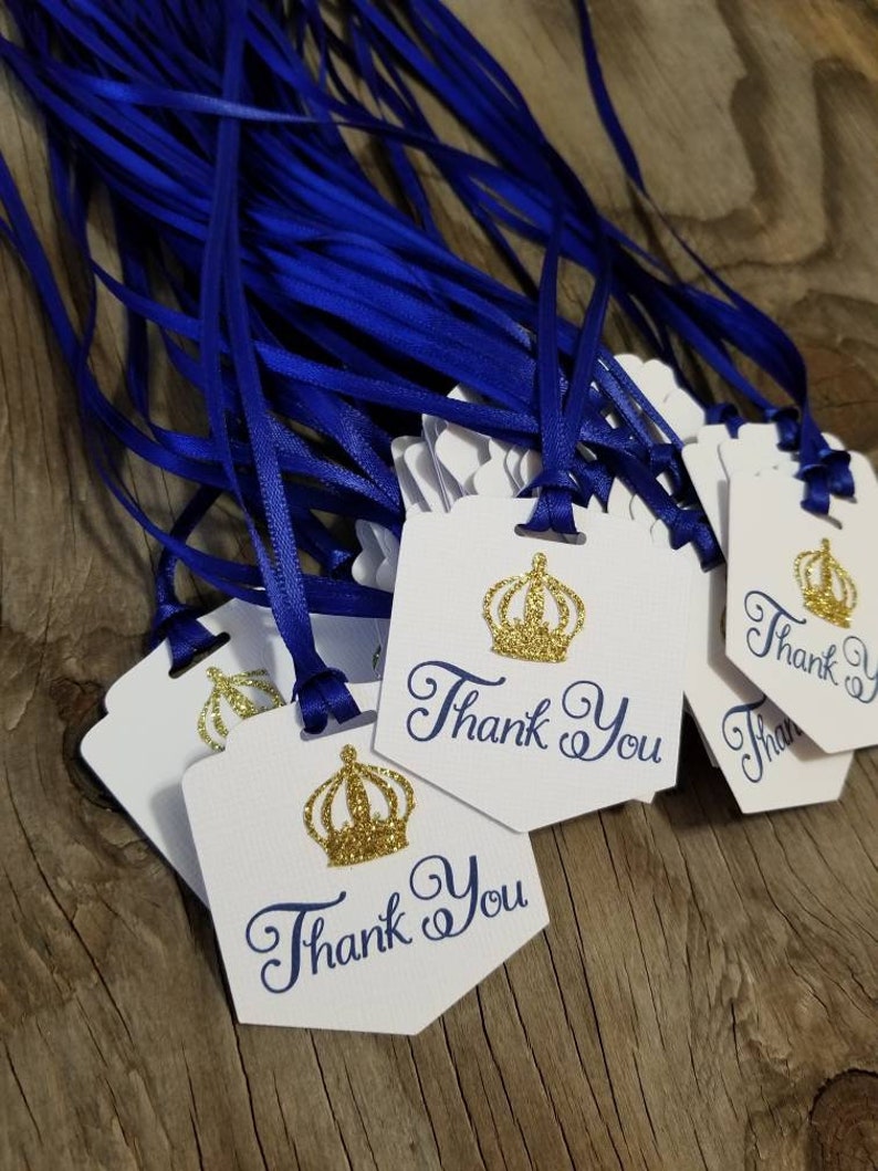 Royal Prince Favor Tags-royal Prince Tags-prince Baby Shower | Etsy