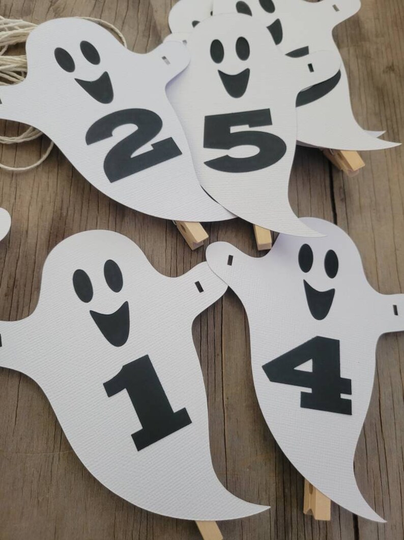 Ghost Monthly Milestone Banner-halloween Theme Milestone Monthly Banner ...